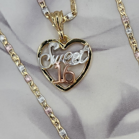 Gold-plated | Jewelry | Sweet 6th Birthday Chain 3colors 18k Goldplated ...